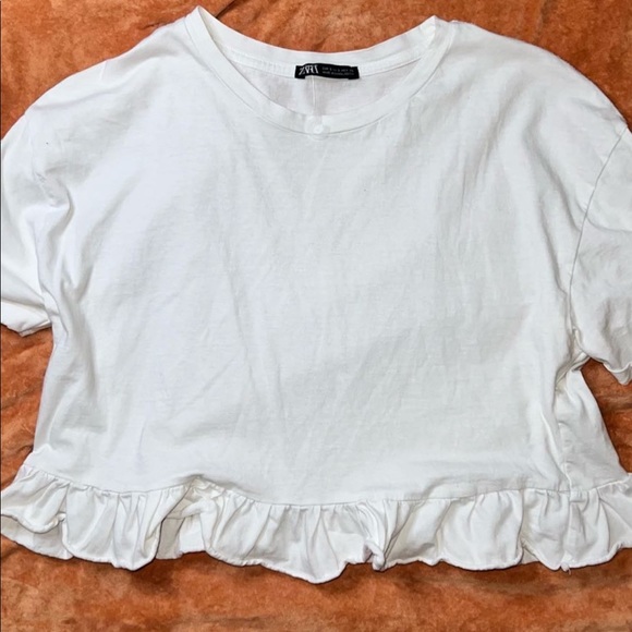 Zara | Tops | Zara Ruffle Top | Poshmark